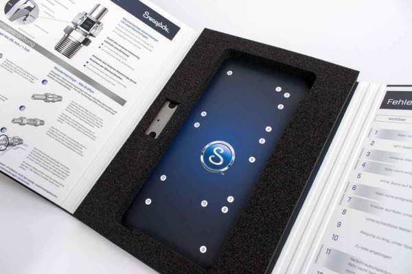 Sample folder for product samples | iba hartmann LOGO
